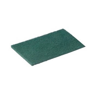 Tampon abrasif rectangle vert 23x14cm