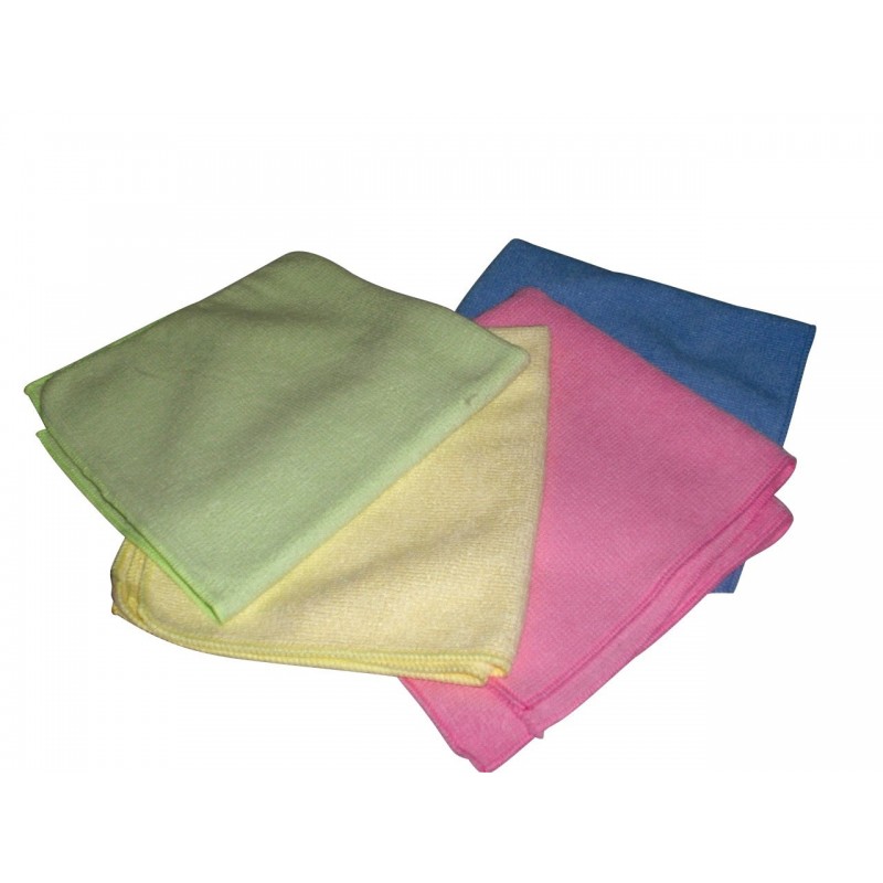 Lavette microfibre 40x40cm 320 gr verte - Sachet de 5