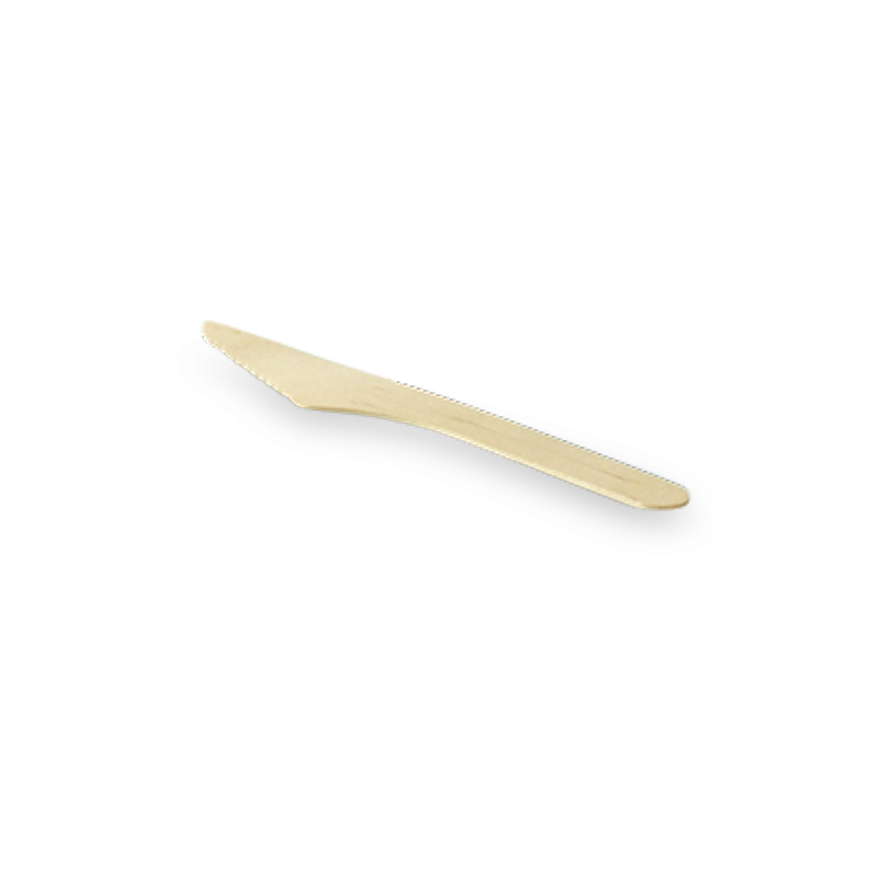 Couteau en bois biodégradable - Colis de 1000