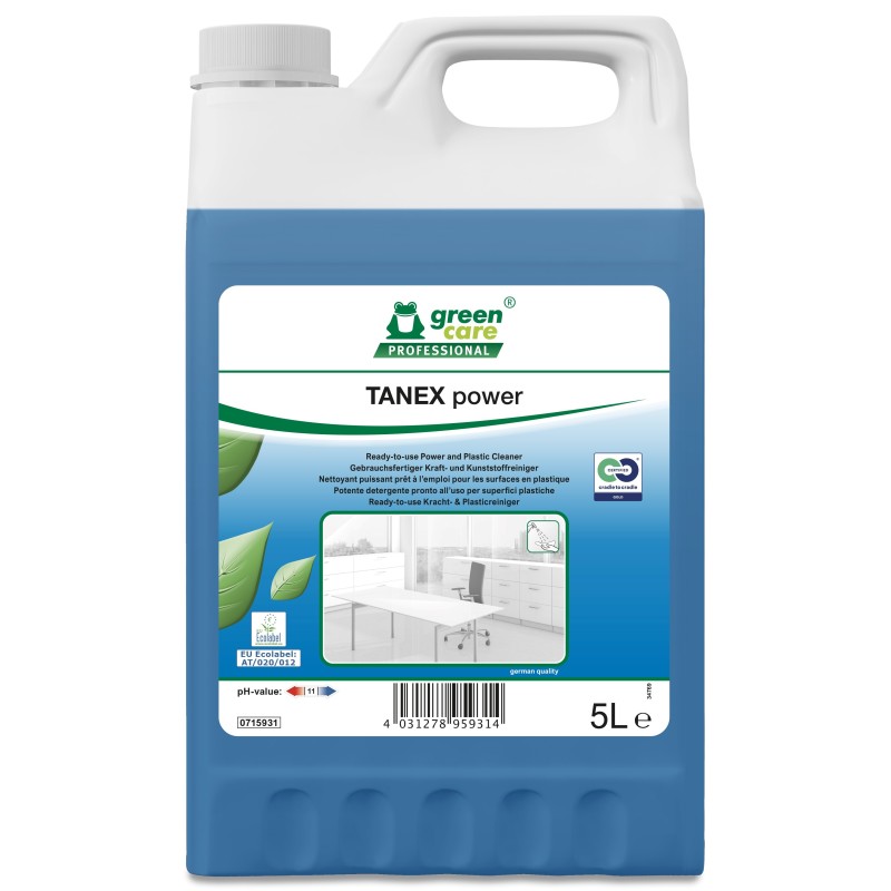 TANEX power, Nettoyant détachant puissant écolabel - Bidon de 5 Litres